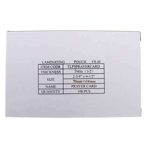 Buy Prayer Card Size Laminating Pouches - 100pk