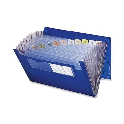 Buy Smead Blue 12-Pocket Letter Size Poly Expanding File at $11.12 ...